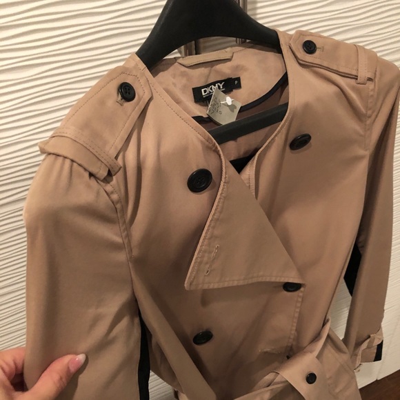 Dkny | Jackets & Coats | Dkny Color Blocked Trench | Poshmark